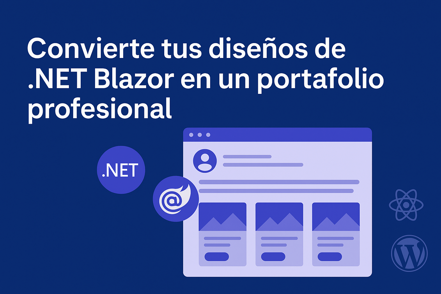 Convierte tus diseños de .NET Blazor en un portafolio profesional: Guía paso a paso con ejemplos ...