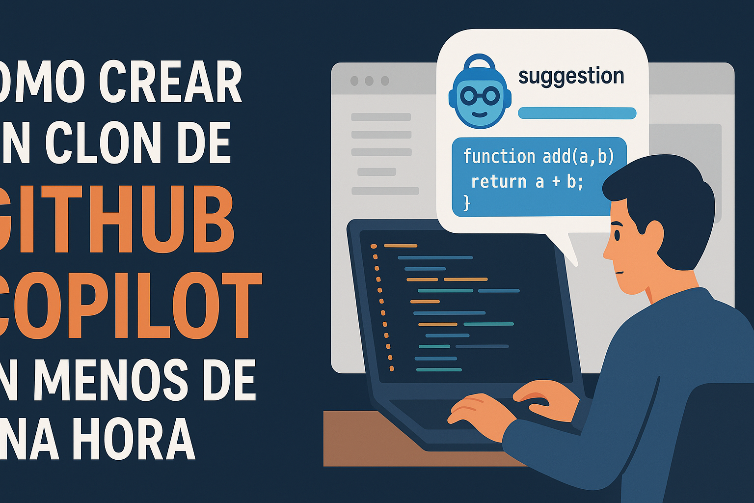 Cómo crear un clon de GitHub Copilot en menos de una hora — guía práctica y lista para llevarte ...